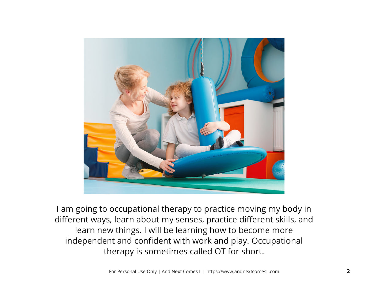 Going to Occupational Therapy Social Story – And Next Comes L
