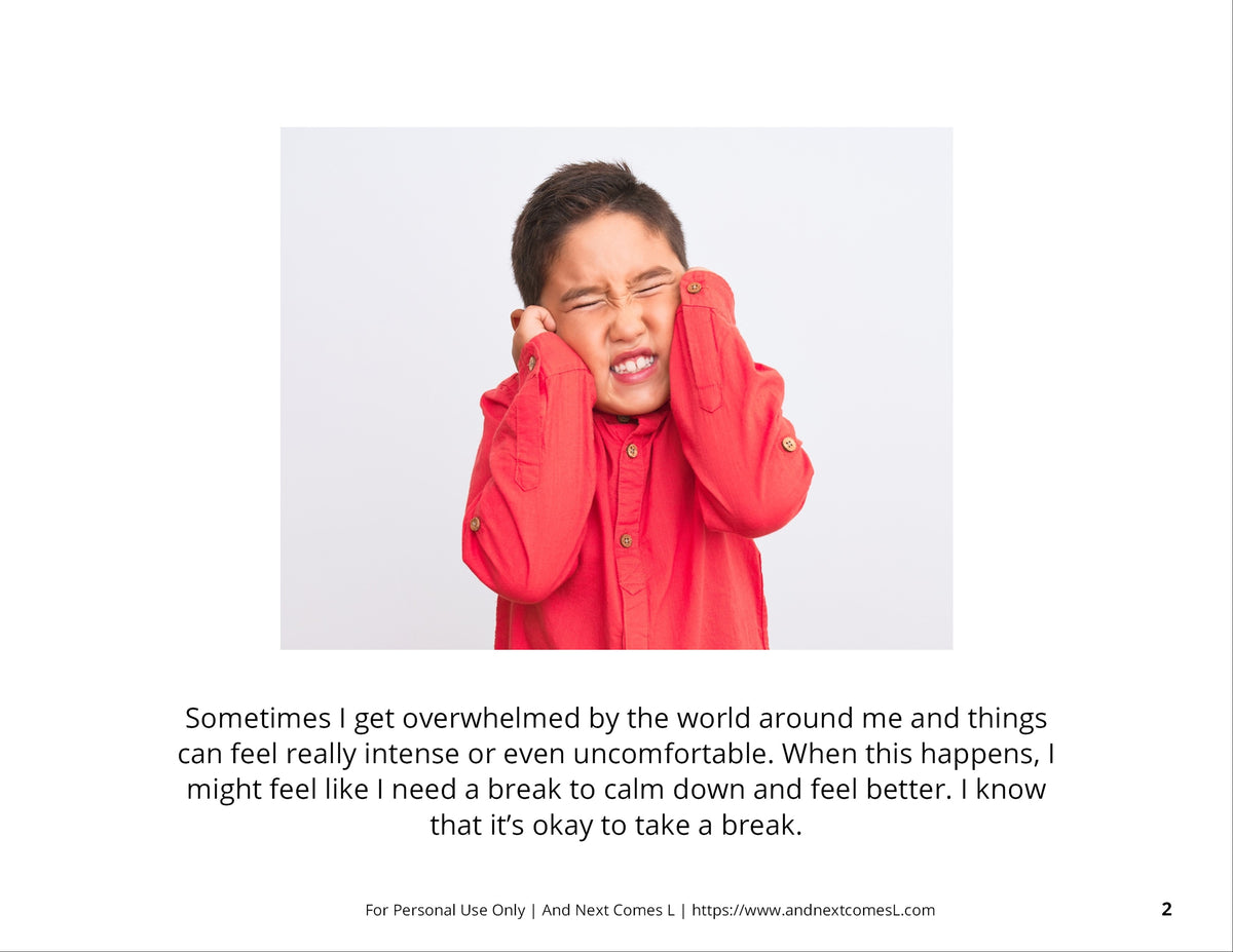 Taking a Break Social Story – And Next Comes L