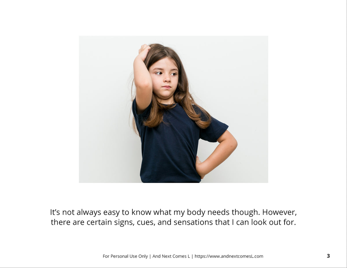 Listening to My Body Social Story – And Next Comes L