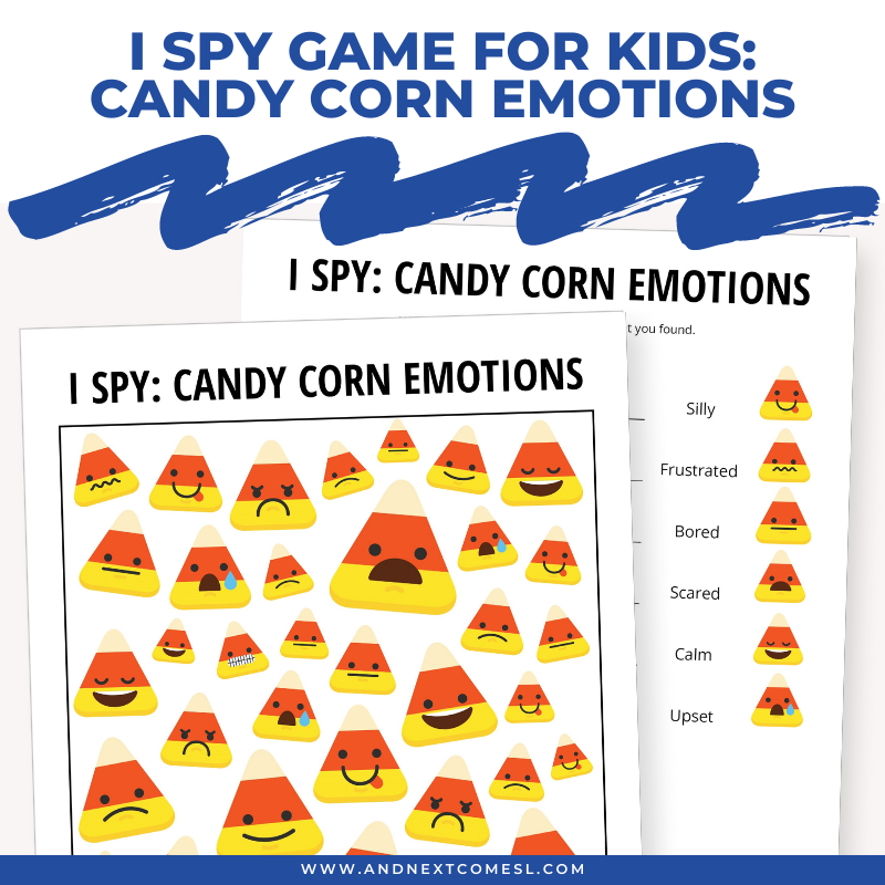 Candy Corn Emotions I Spy Game – And Next Comes L
