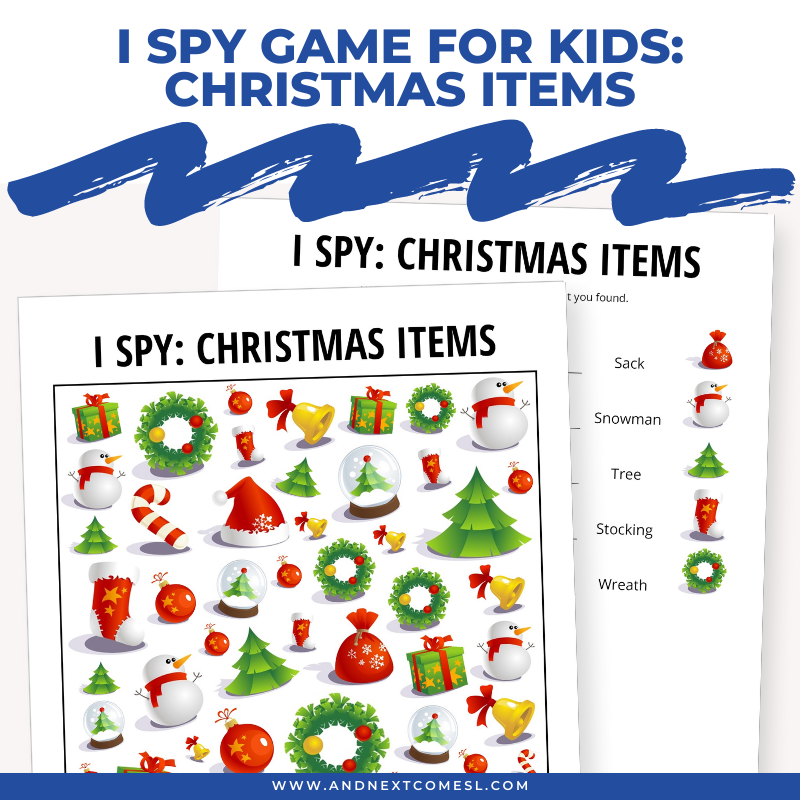 Christmas Items I Spy Game – And Next Comes L