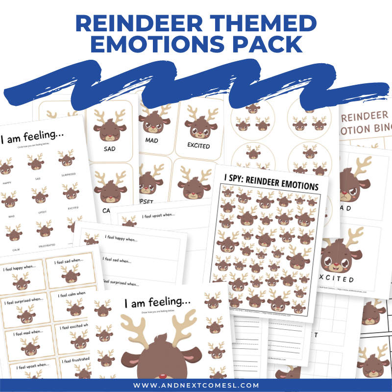 Reindeer Themed Emotions Pack – And Next Comes L