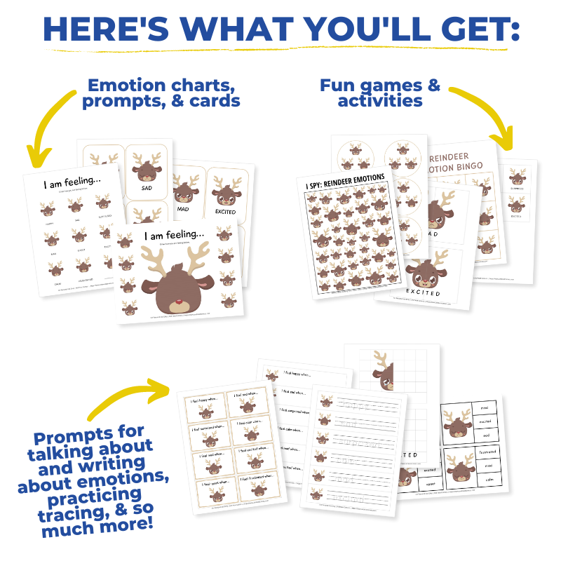 Reindeer Themed Emotions Pack – And Next Comes L