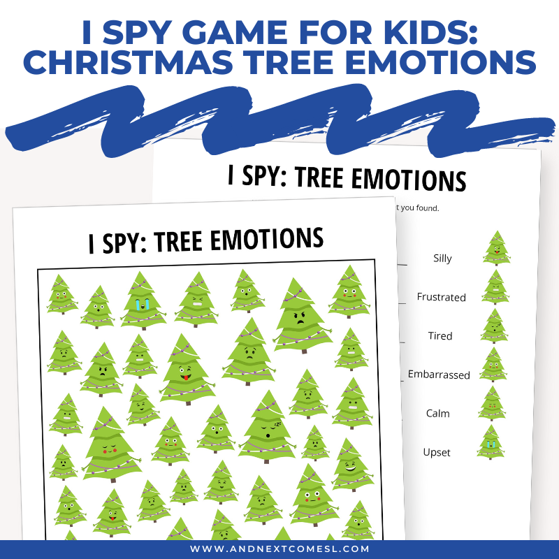 Christmas Tree Emotions I Spy Game – And Next Comes L