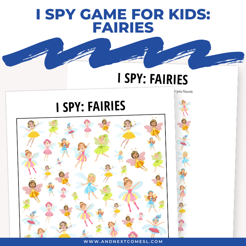 Fairies I Spy Game – And Next Comes L