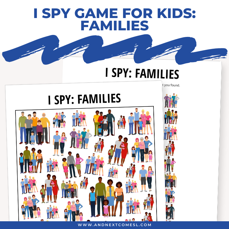 Families I Spy Game – And Next Comes L