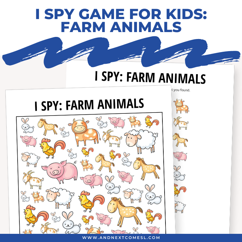 Farm Animals I Spy Game – And Next Comes L