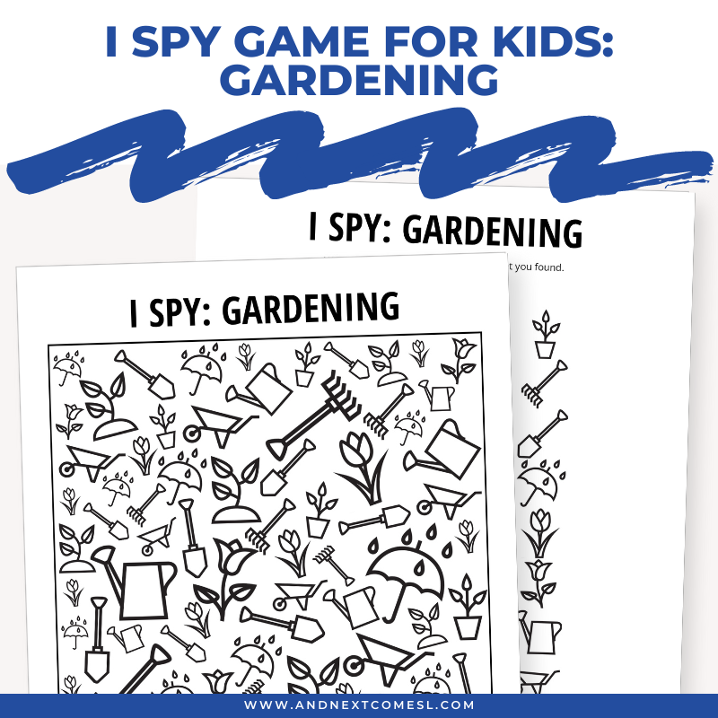 Gardening I Spy Game – And Next Comes L