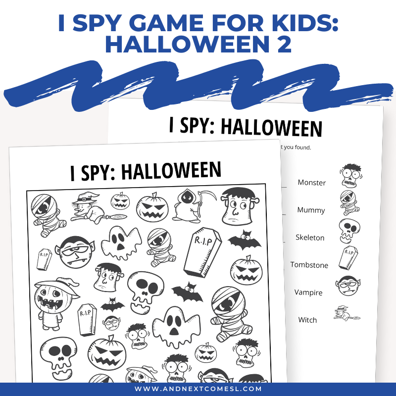 Halloween I Spy Game 2 – And Next Comes L