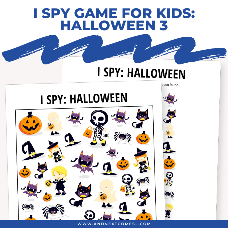 Halloween I Spy Game 3 – And Next Comes L