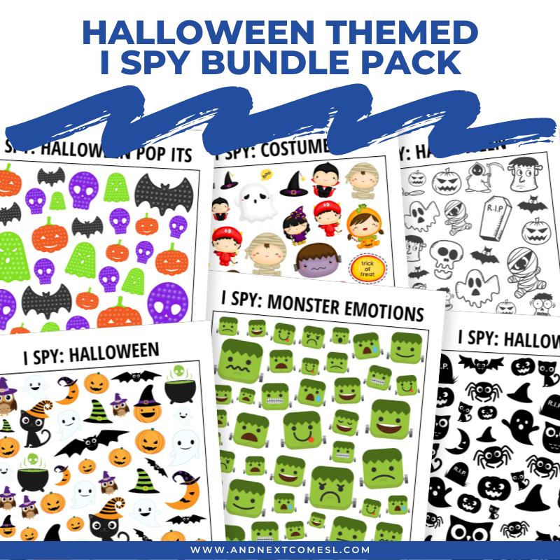Halloween I Spy Bundle Pack – And Next Comes L