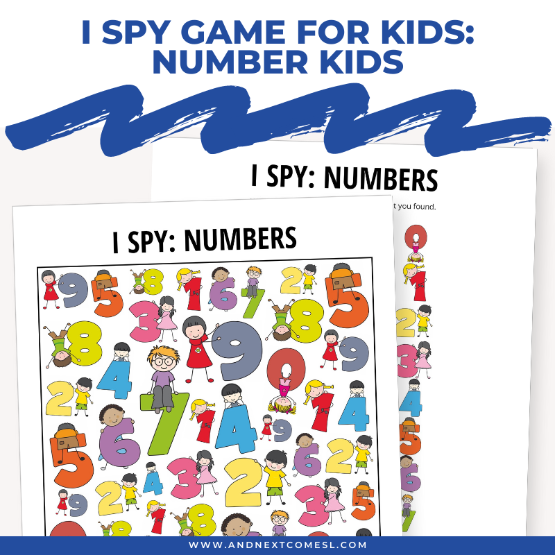 Number Kids I Spy Game – And Next Comes L