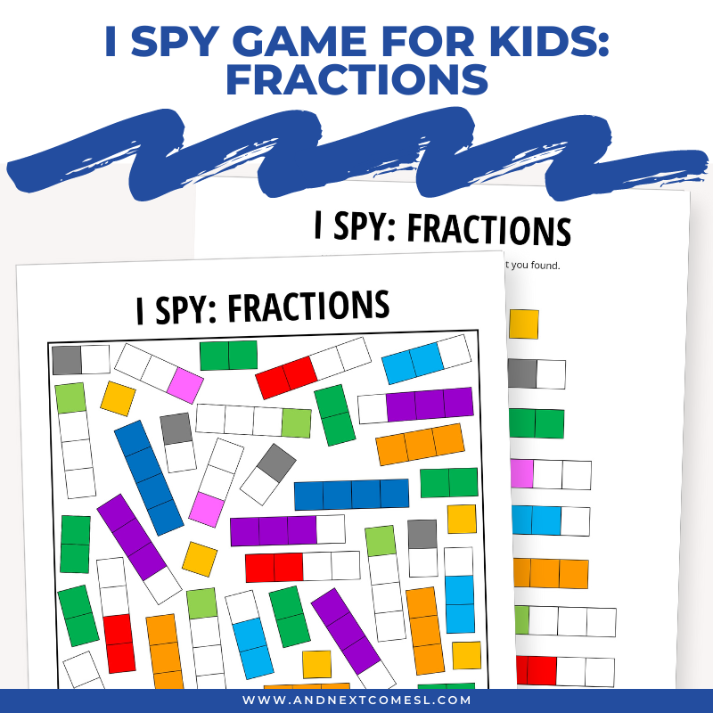 Fractions I Spy Game – And Next Comes L