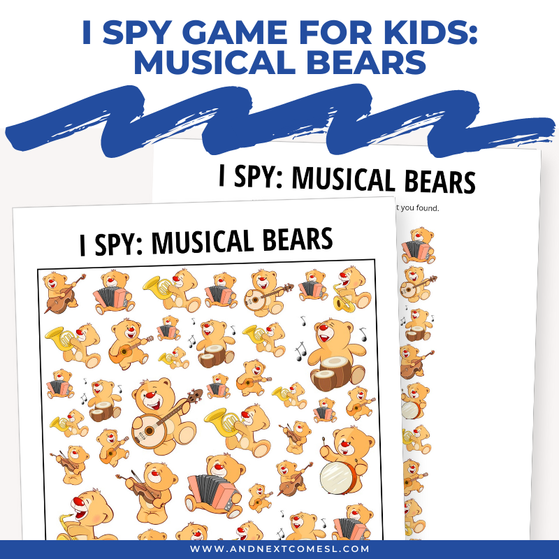 Musical Bears I Spy Game – And Next Comes L
