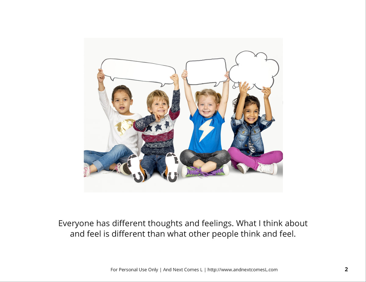 Perspective Taking Social Story – And Next Comes L