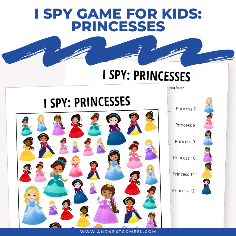 Princesses I Spy Game – And Next Comes L