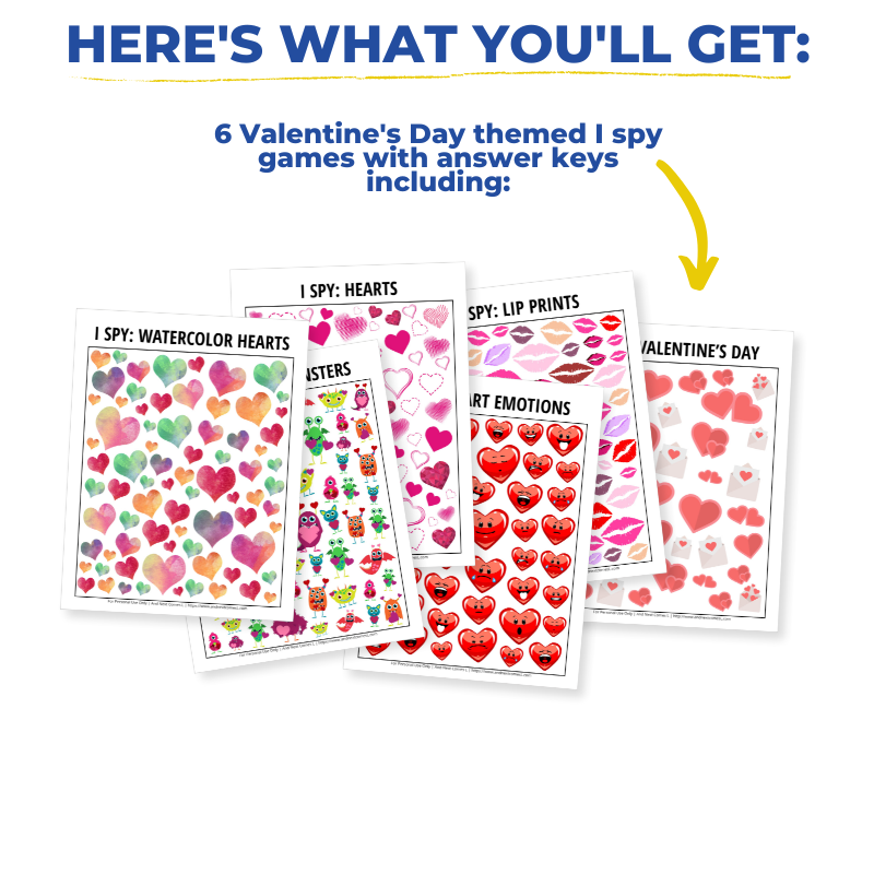 Valentine's Day I Spy Bundle Pack – And Next Comes L