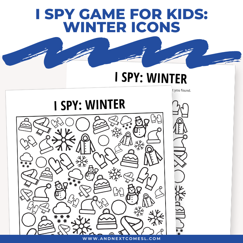 Winter Icons I Spy Game – And Next Comes L