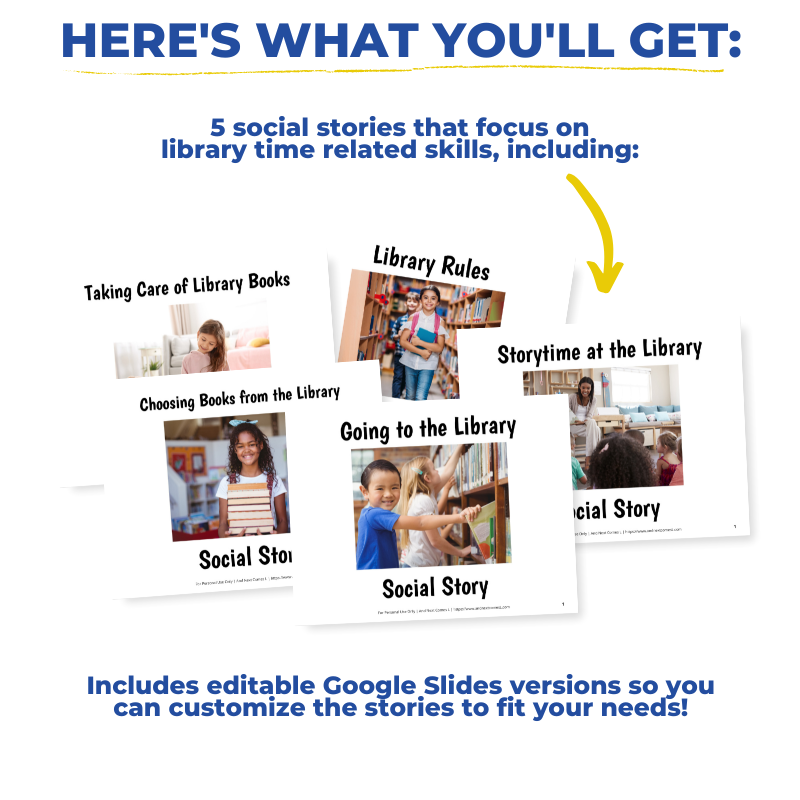 Library Time Social Story Bundle – And Next Comes L