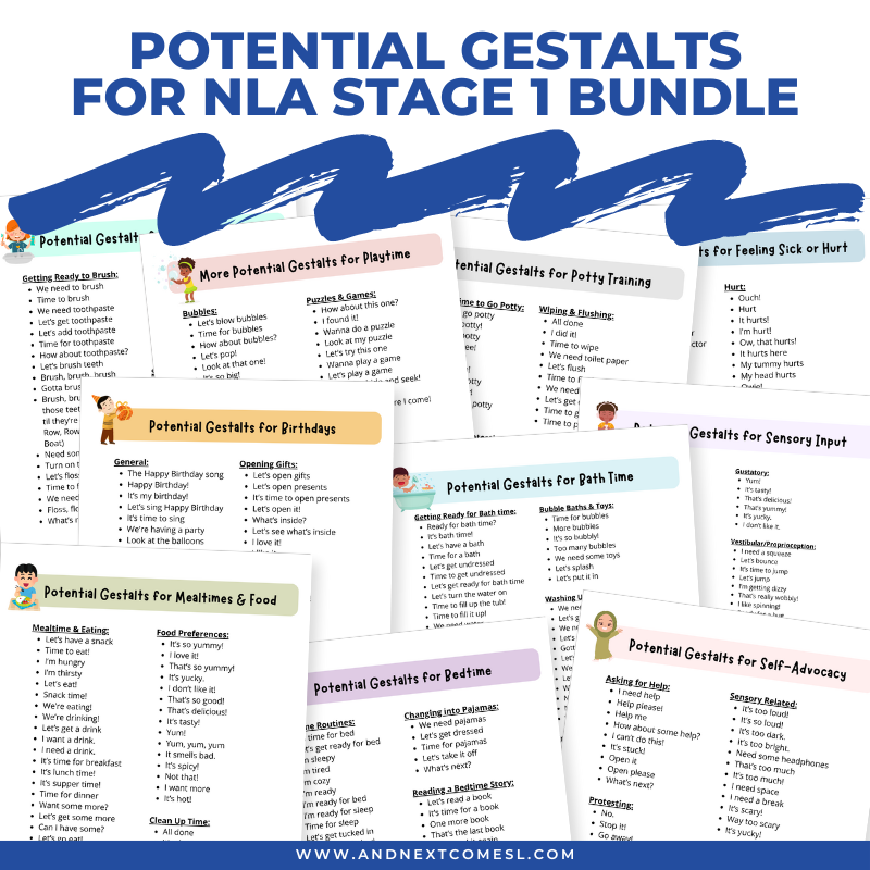 Potential Gestalts for NLA Stage 1 Bundle – And Next Comes L
