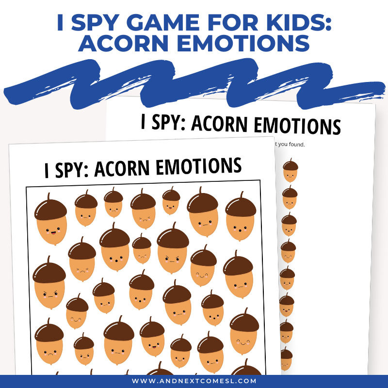 Acorn Emotions I Spy Game – And Next Comes L