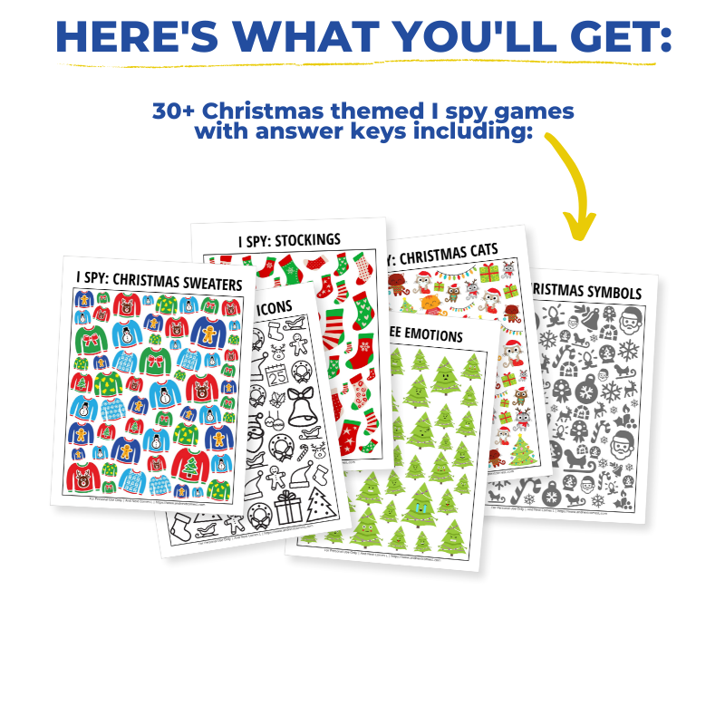 Christmas I Spy Bundle Pack – And Next Comes L