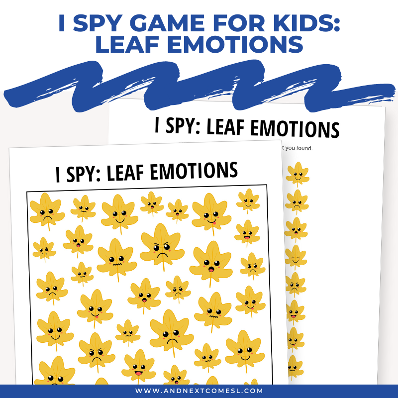 Leaf Emotions I Spy Game – And Next Comes L