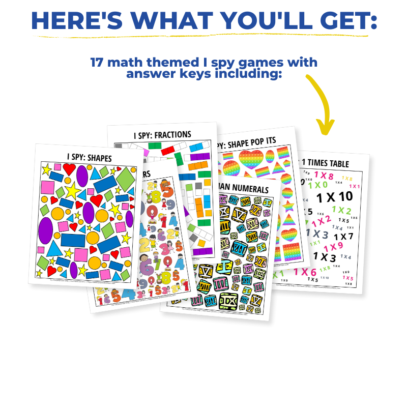 Math I Spy Bundle Pack – And Next Comes L