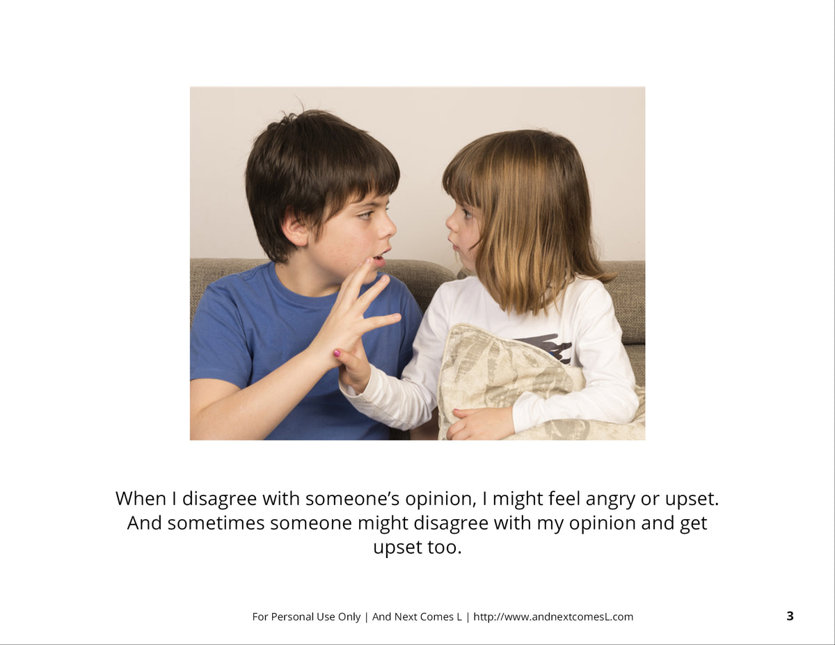 Arguing Social Story – And Next Comes L