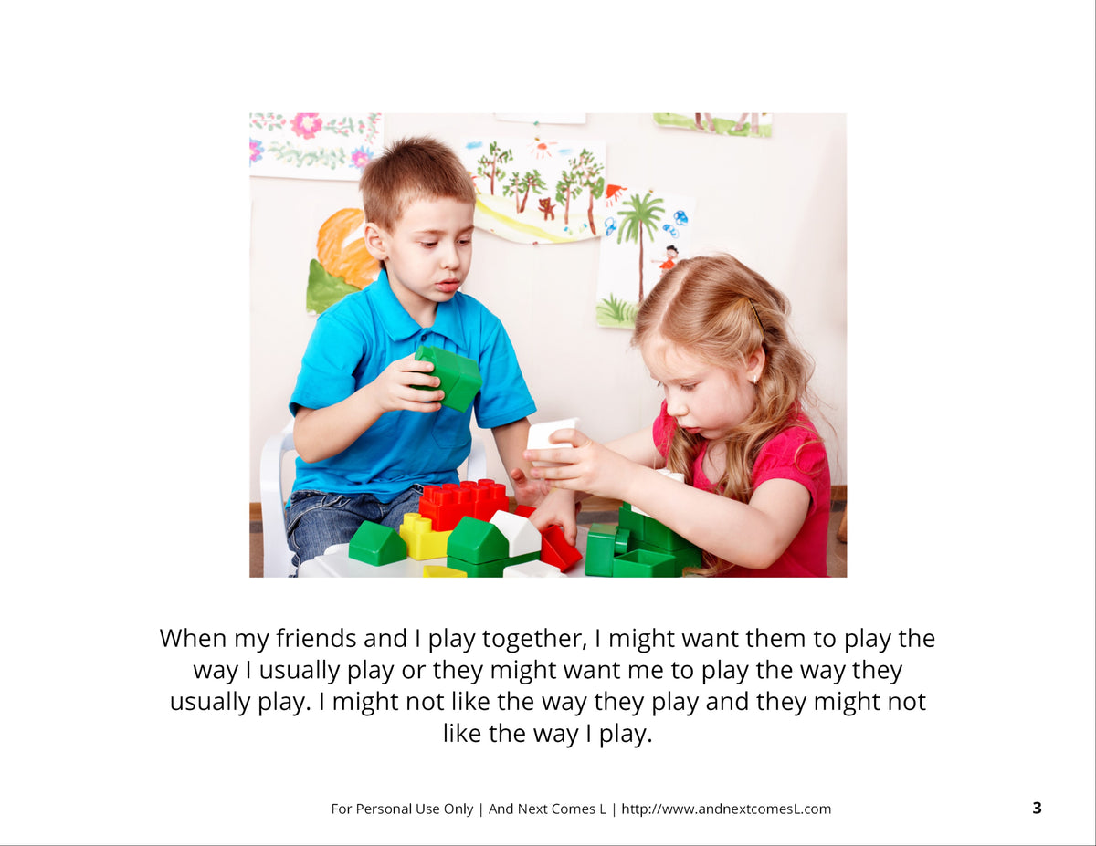 Being Flexible Social Story – And Next Comes L