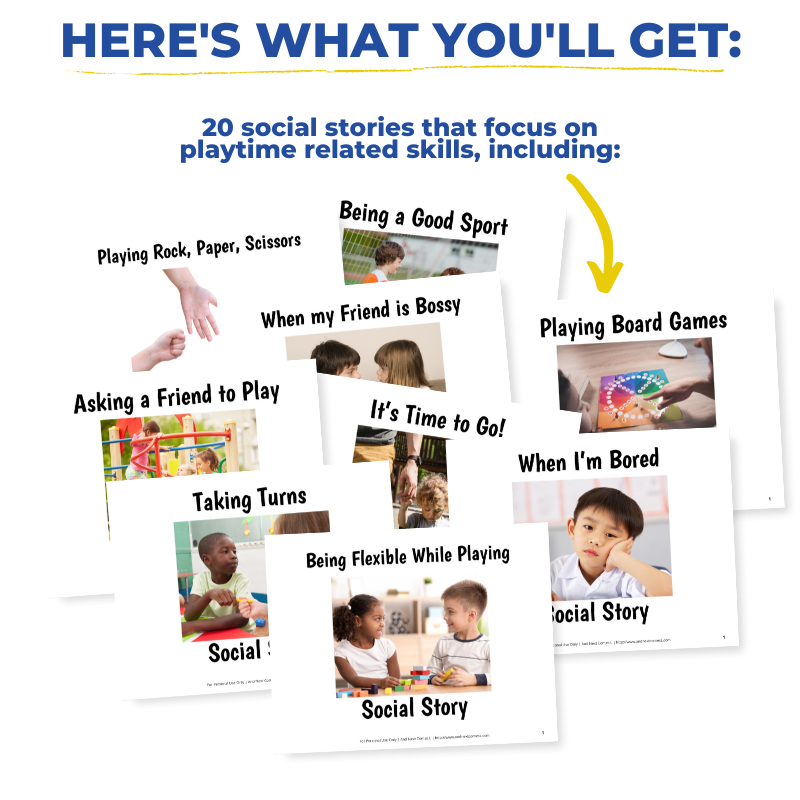 Playtime Social Story Bundle – And Next Comes L
