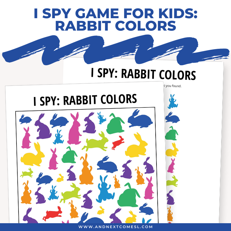Rabbit Colors I Spy Game – And Next Comes L