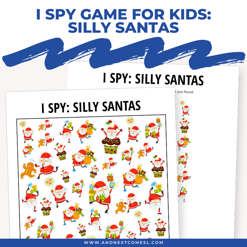 Silly Santas I Spy Game – And Next Comes L