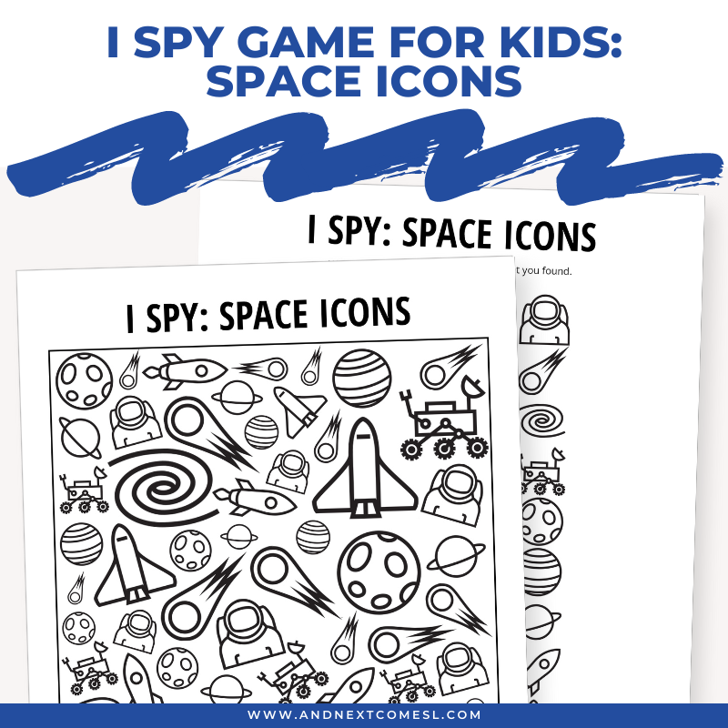 Space Icons I Spy Game – And Next Comes L