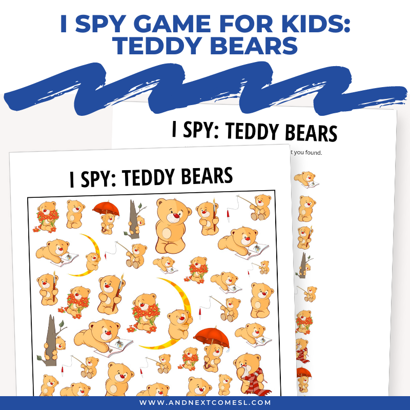 Teddy Bears I Spy Game – And Next Comes L