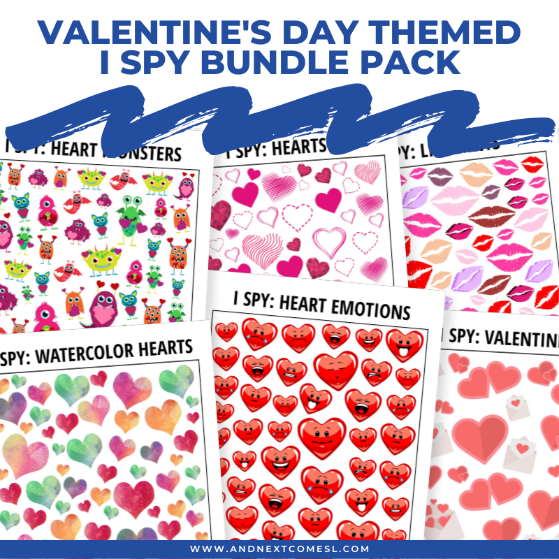 Valentine's Day I Spy Bundle Pack – And Next Comes L