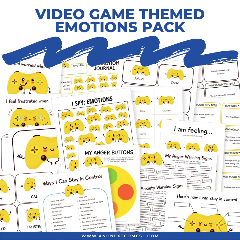 Video Game Themed Emotions Pack – And Next Comes L